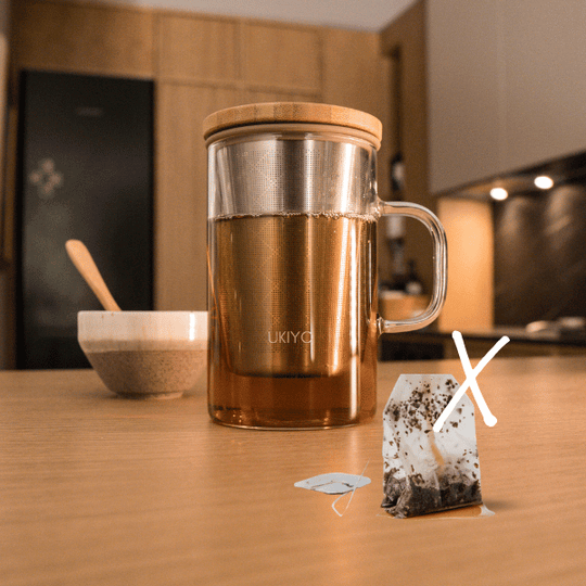 Ukiyo Wood - Glass & Stainless Steel Tea Infuser – Ukiyo Lifestyle