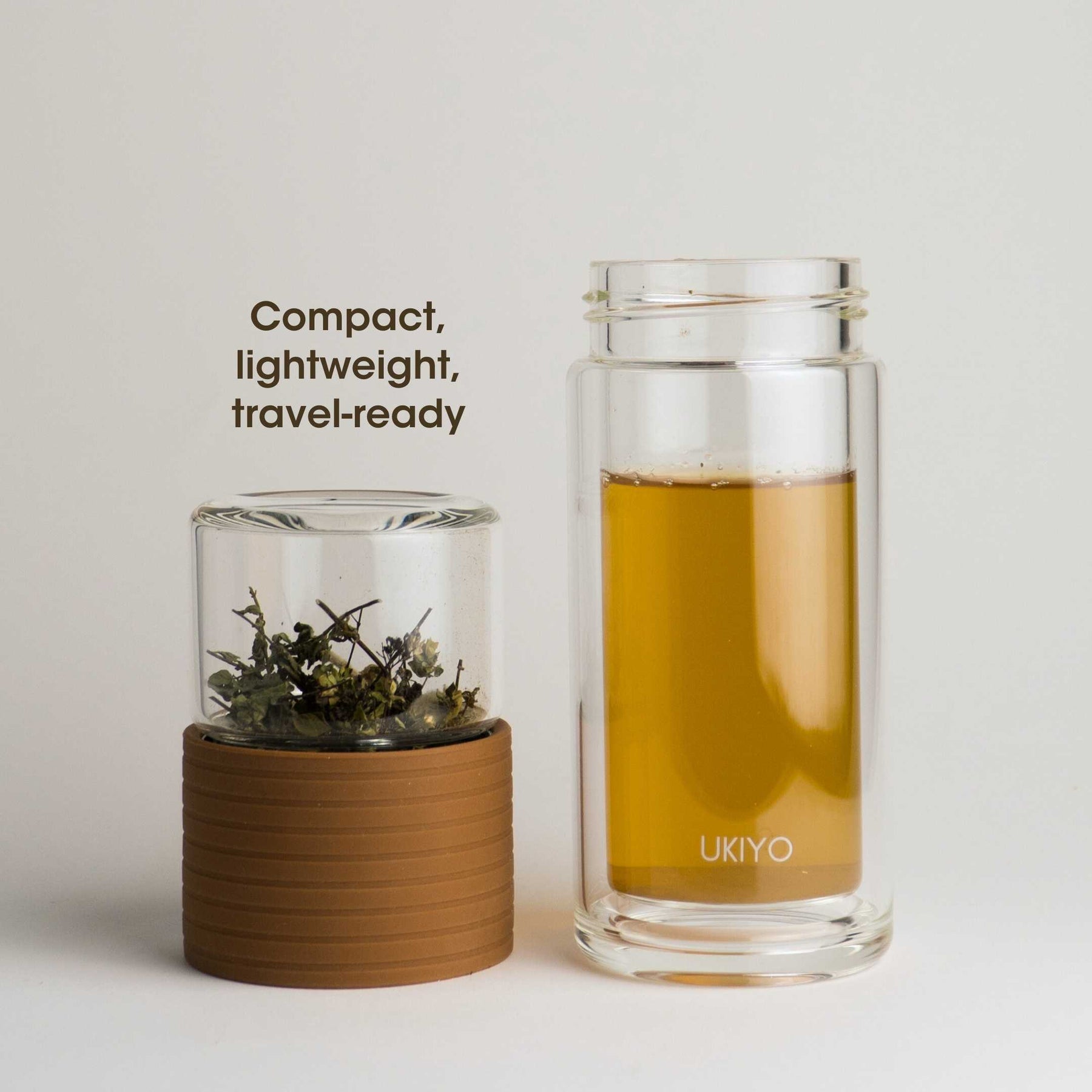 Ukiyo Sense - Double-Wall Glass Tea Infuser – Ukiyo Lifestyle